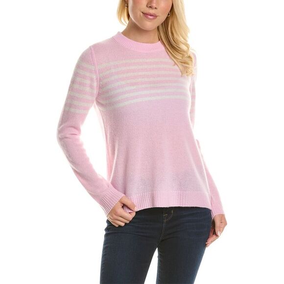 Hannah Rose | Sweaters | Hannah Rose Phoebe Stripe Cashmere Sweater ...